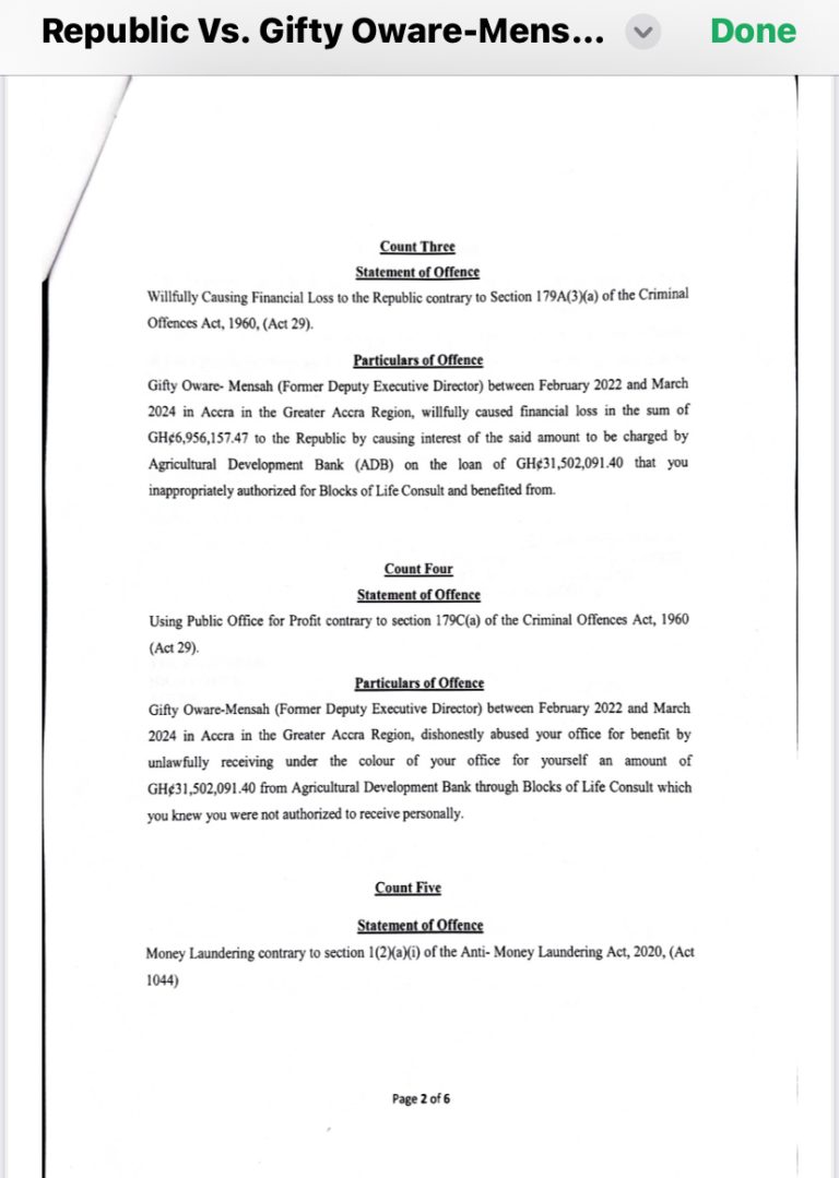 Ex-NSA Deputy Director Gifty Oware-Mensah faces multiple fraud charges ...